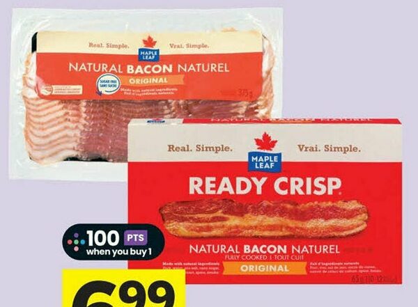 Foodland: Maple Leaf or Ready Crisp Bacon - RedFlagDeals.com